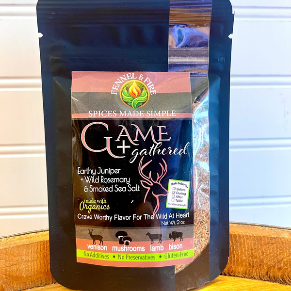 GAME + GATHERED SPICE BLEND - Fennel and Fire